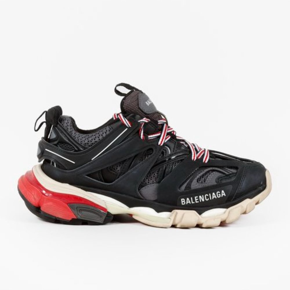 Balenciaga Black And Grey Track Trainer - Gem